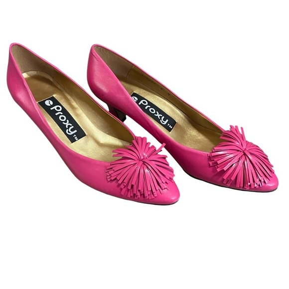Proxy | Shoes | Proxy Hot Pink Leather New Heels Size 6m | Poshmark